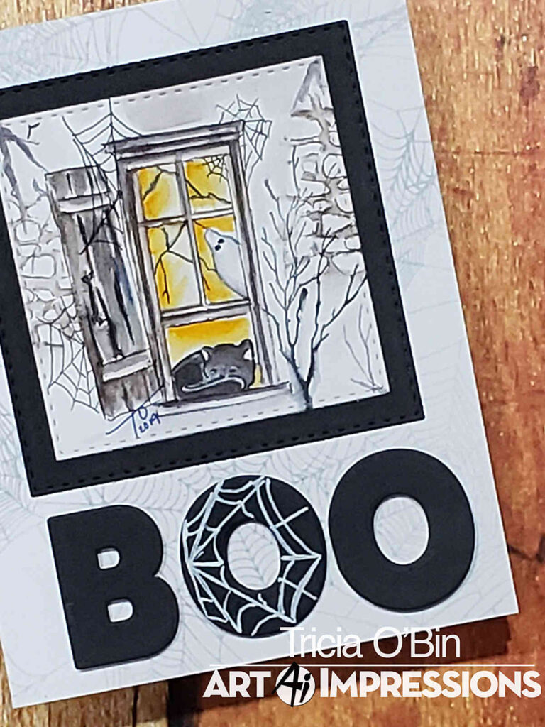 Spooky Window | Watercolor Weekend | Art Impressions Stamps