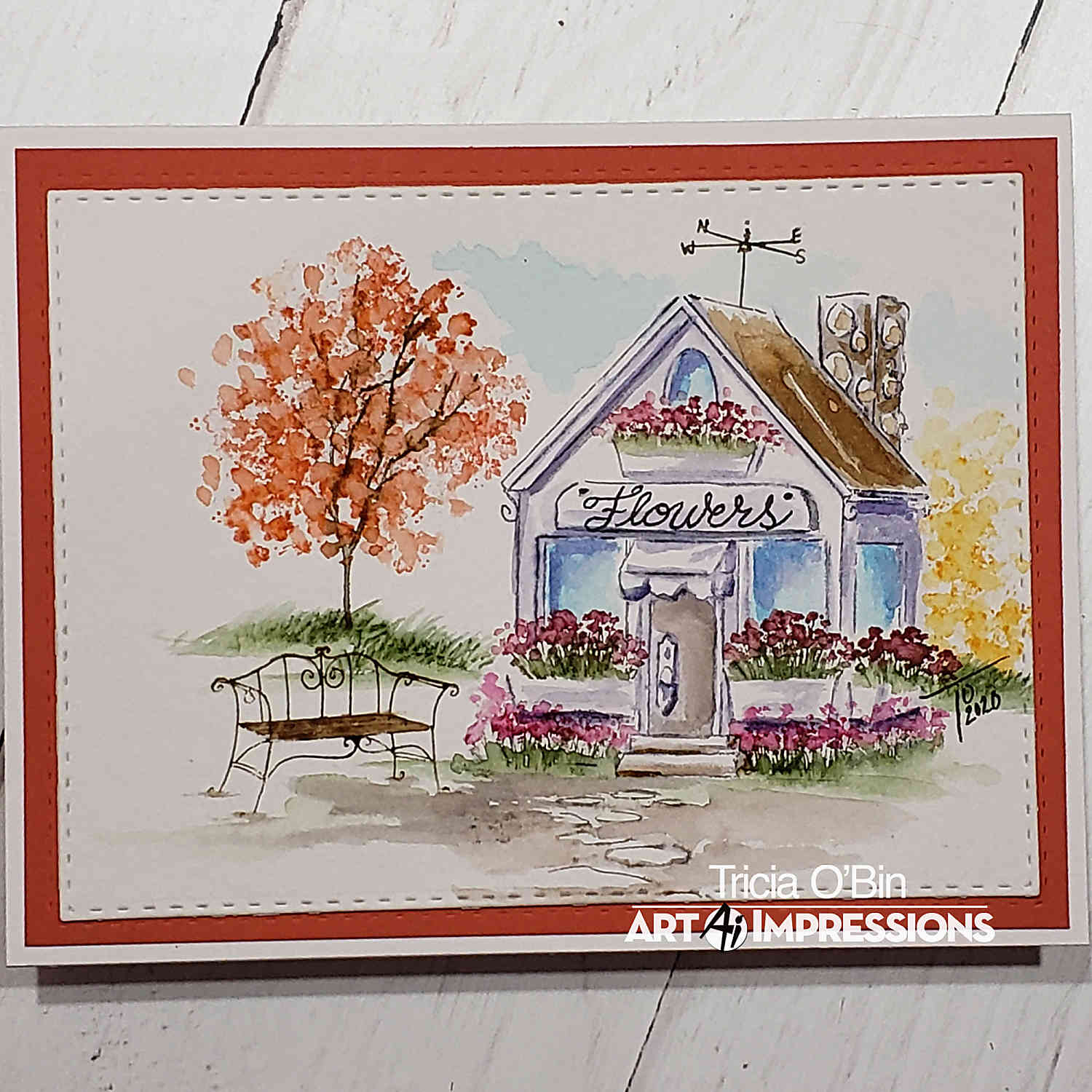 Autumn Flowers | Watercolor Weekend | Art Impressions stamps