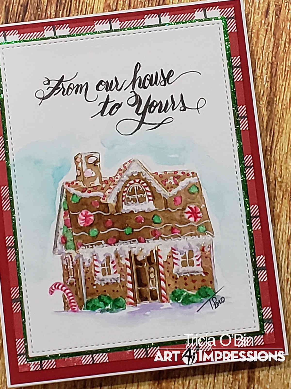 Gingerbread House | Watercolor Weekend | Art Impressions Stamps | TOBin ...