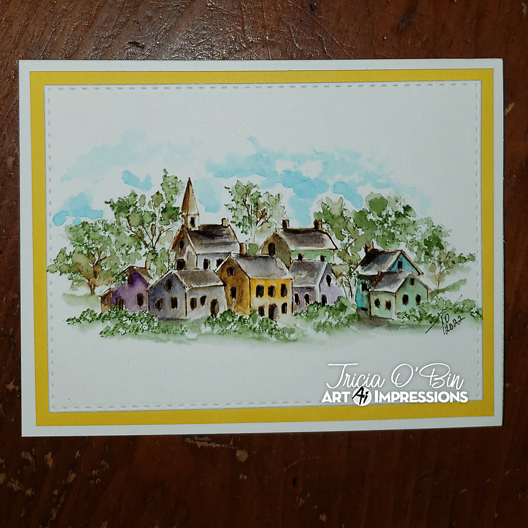 Country Village | Watercolor Weekend | Art Impressions | TOBin Art Studio